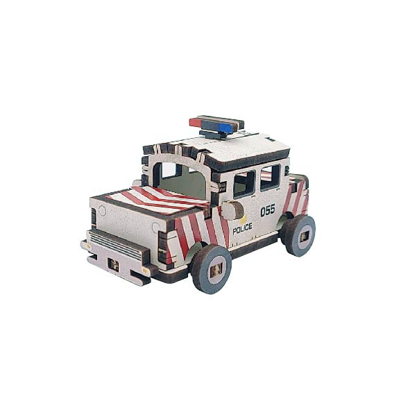 Mini DIY Wooden Car Kit-Highway Patrol Mini Police Car – 東瑭國際有限公司 ...